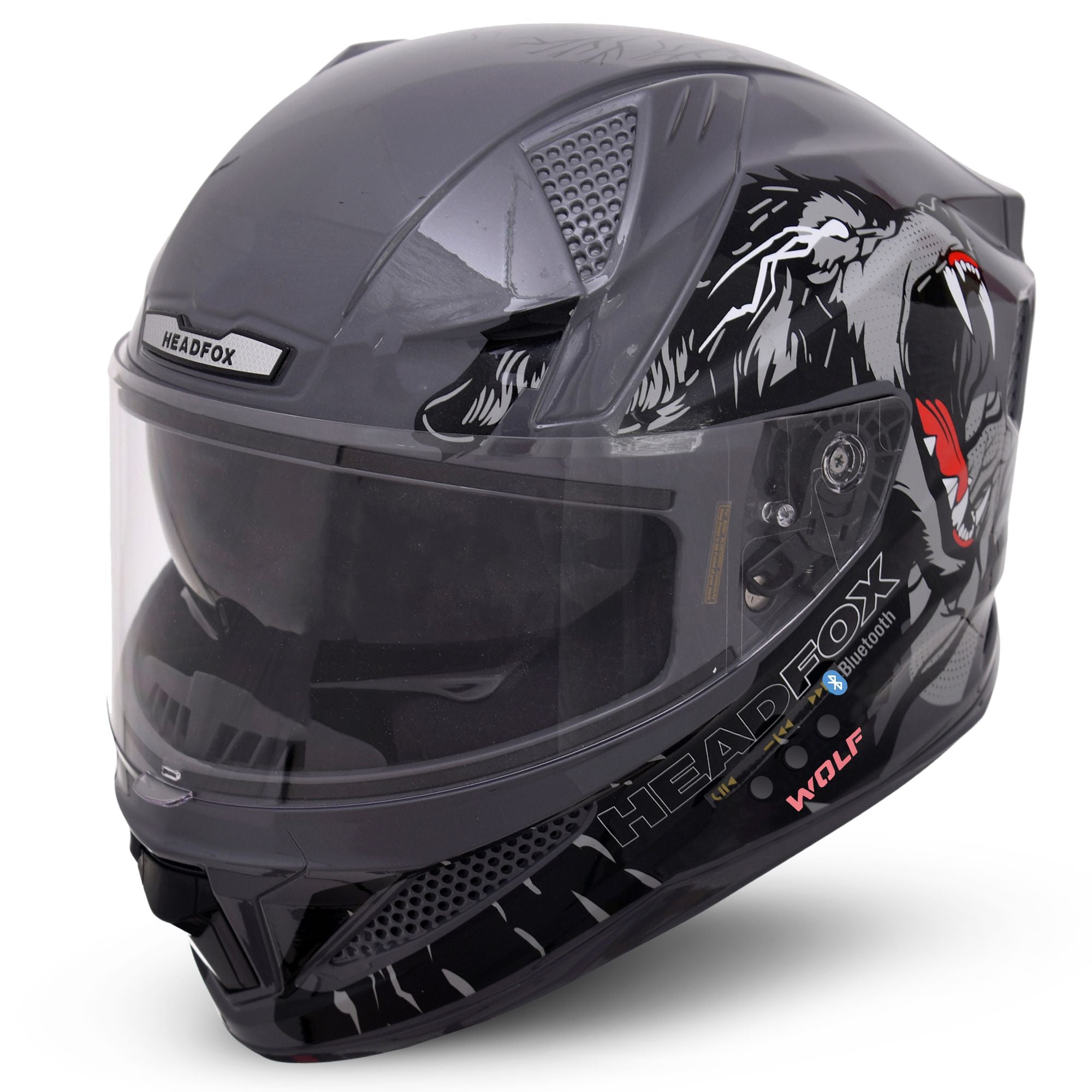 Wolf Smart Bluetooth Helmet with Music, Calls, GPS & ENC – HeadFox ...