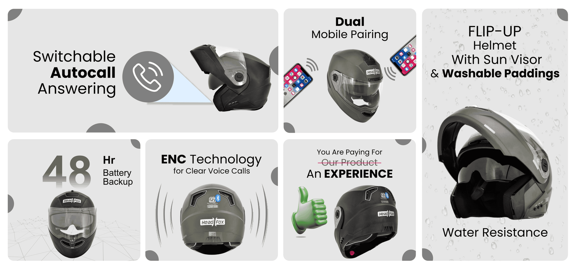 Headfox N2 Air Dashing Black Smart Bluetooth Flip-up Double Visor Helmet – HeadFox Innovations