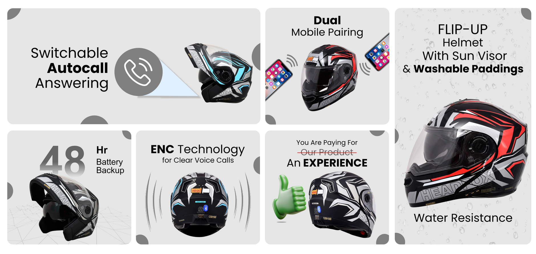 N2 FLASH Air METRO Matt Grey Smart Bluetooth Flip-Up Double Visor Helm ...